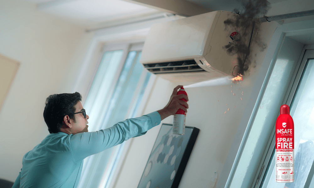 IMSAFE Spray Fire Extinguisher | Compact Fire Safety Equipment for ...